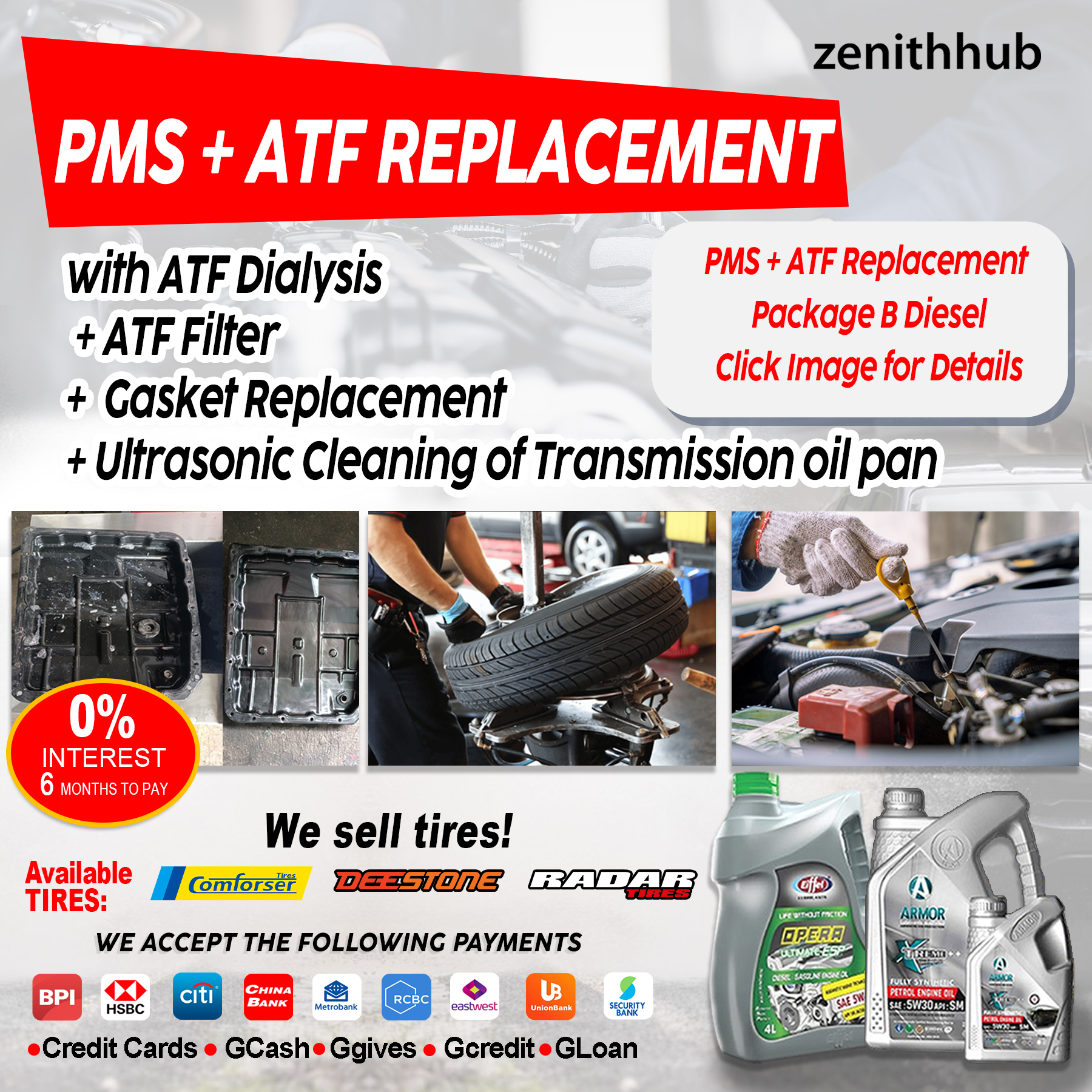 ATF / CVTF Replacement – Zenith Hub