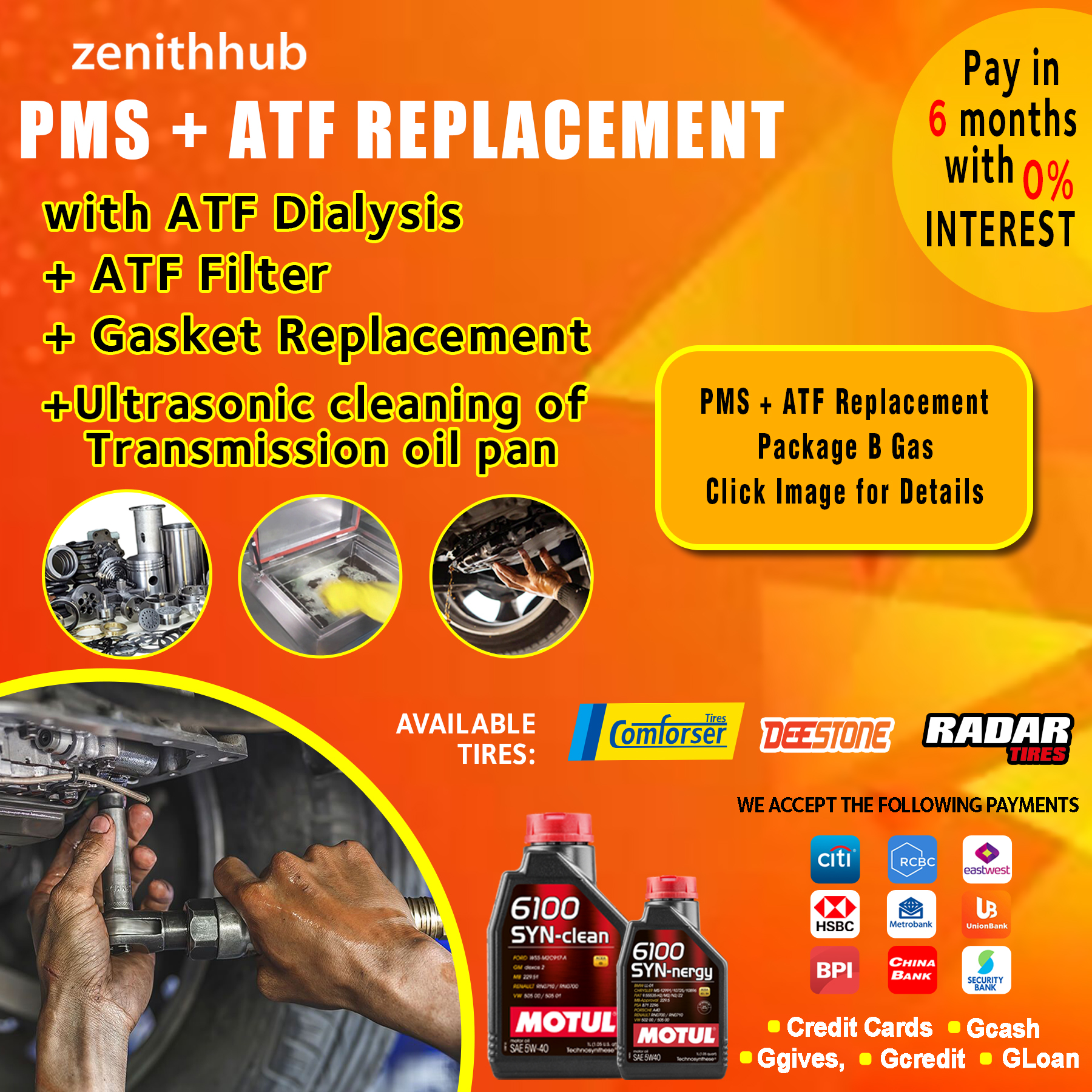 ATF / CVTF Replacement – Zenith Hub