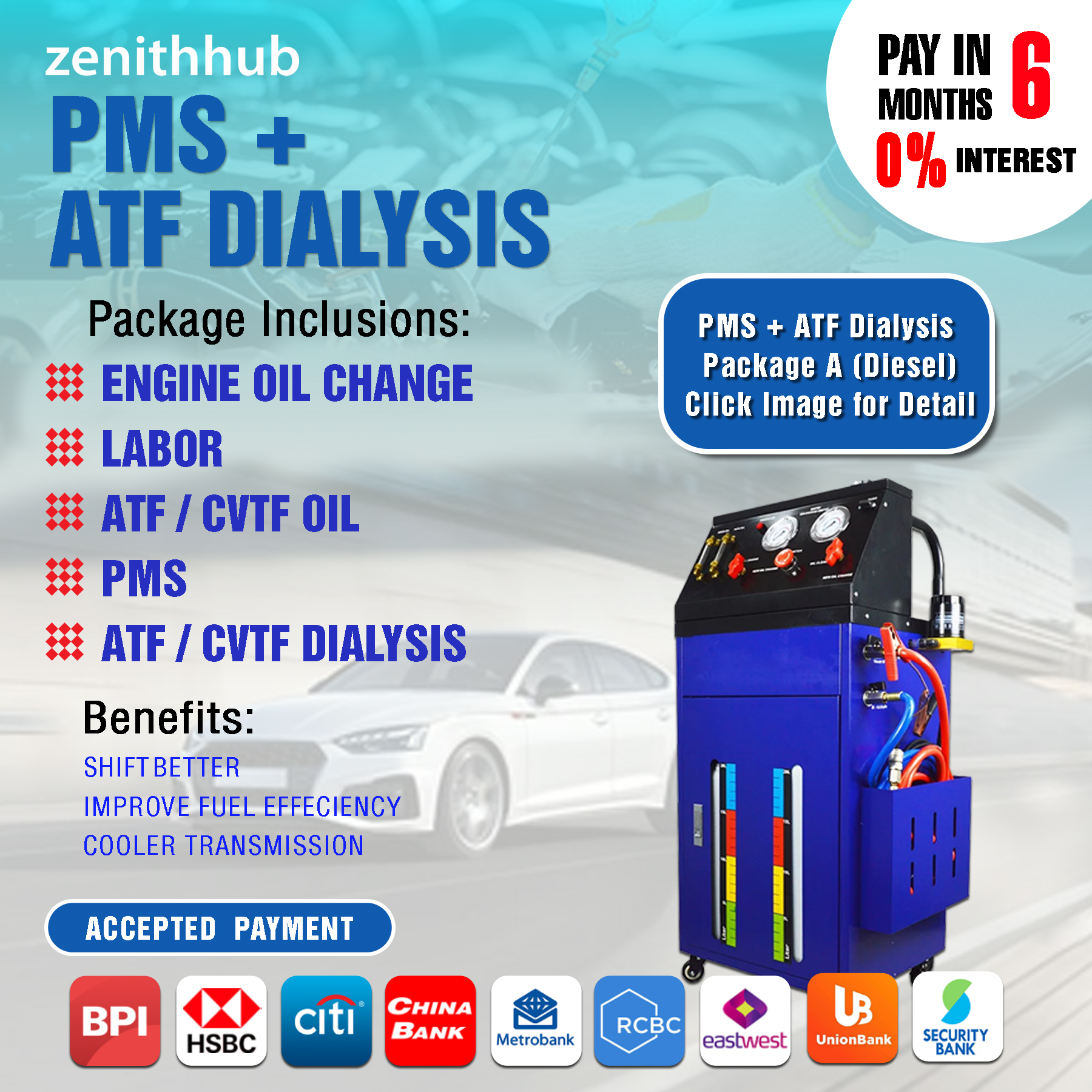 ATF / CVTF Replacement – Zenith Hub