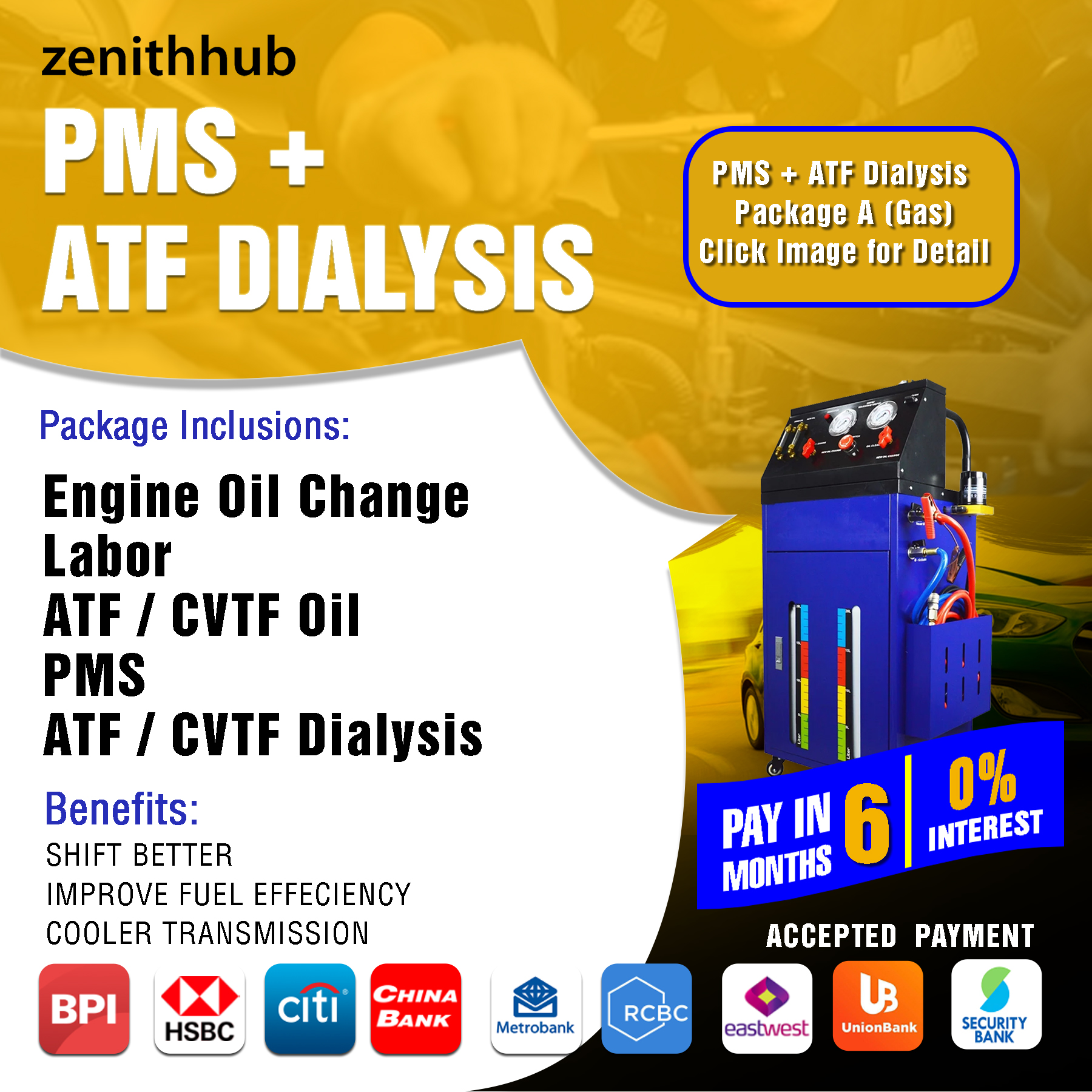 ATF / CVTF Replacement – Zenith Hub