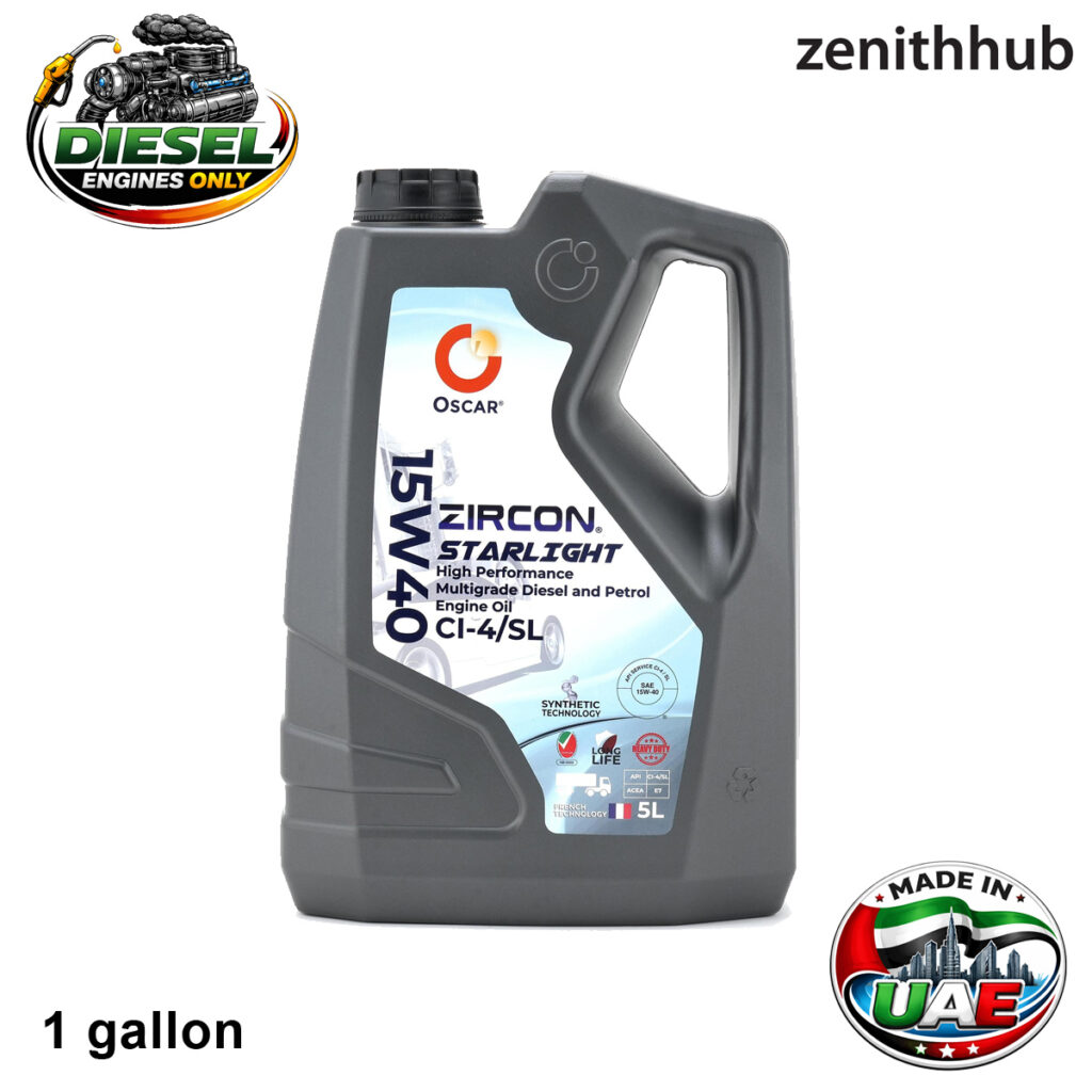 Oscar Zircon Starlight SAE 15W40 API CI-4 Synthetic Blend (Diesel ...